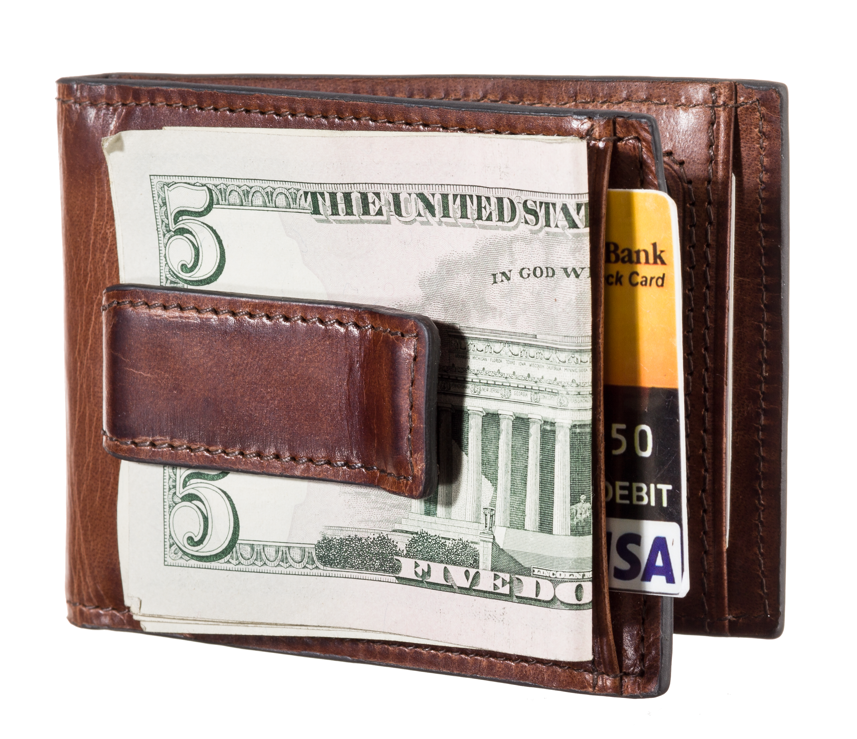 Weber's Leather Front Pocket Wallet with Clip | Bass Pro Shops
